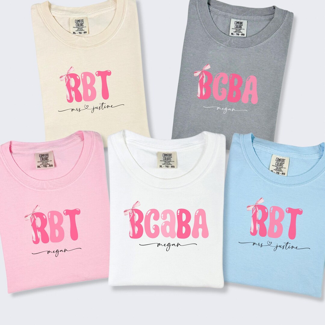 ABA Therapy Group Shirts, Custom Registered Behavioral Technician ...