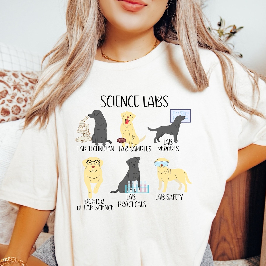 Labrador Retriever Funny Science Shirt, Funny Labs Science Shirt, Cute ...