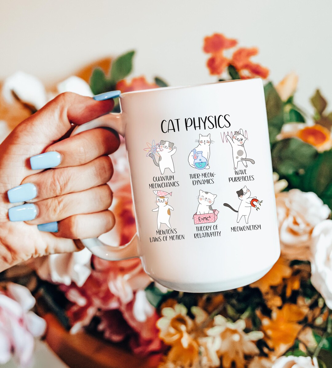 Funny Physics Cats Mug,funny Cats Science Teacher Mug Gift,physics ...