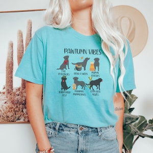 Labrador Retriever Fall Vibes Shirt, Comfort Colors Dog Fall Puns Shirt ...