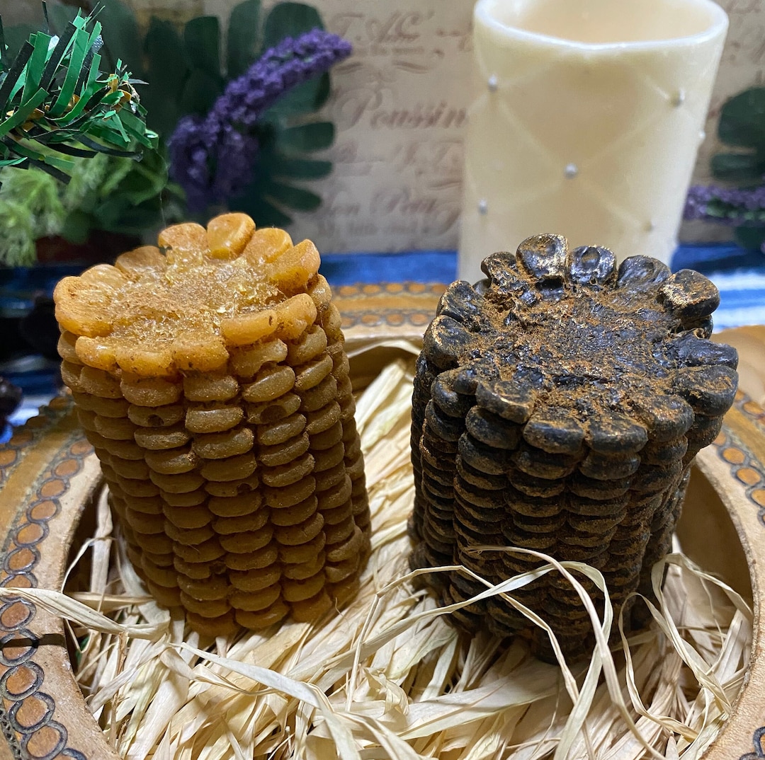 Corn Cob Chunks, Golden Available, Beeswax Dusted W/ Cinnamon , Bowl ...