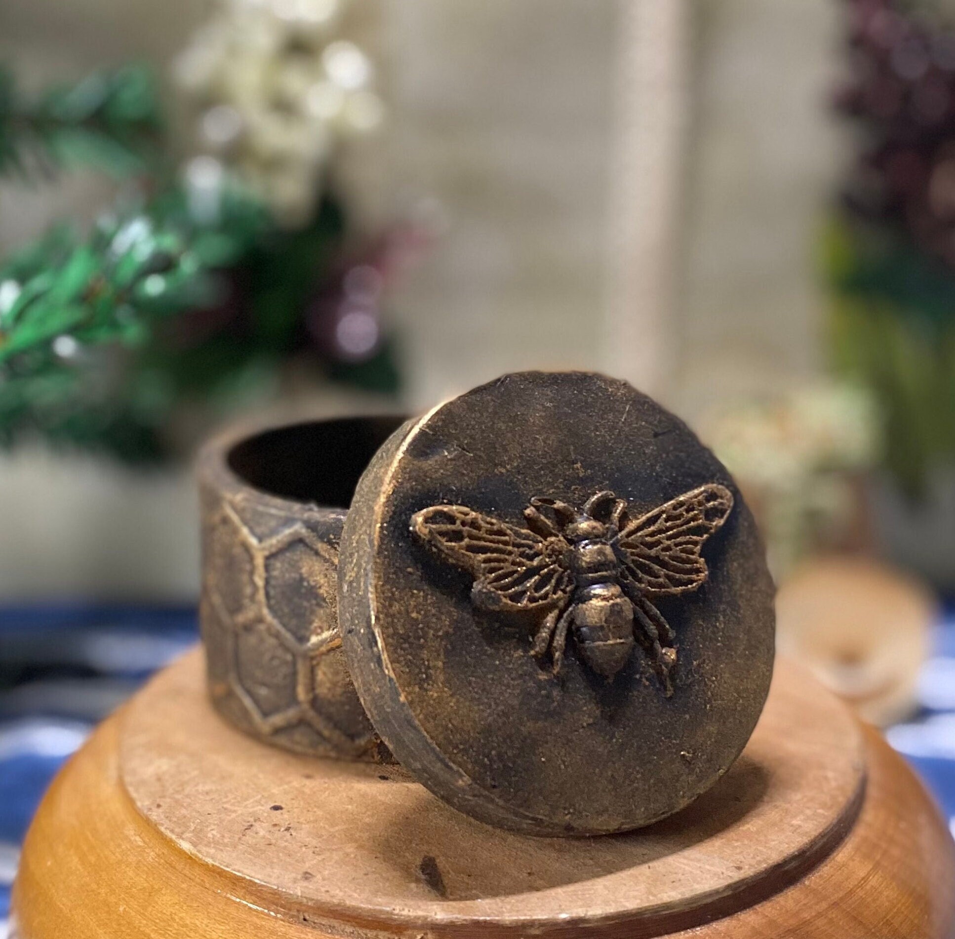 Magical Beehive Box, Blackened Beeswax Dusted W/ Cinnamon, Offering Box ...