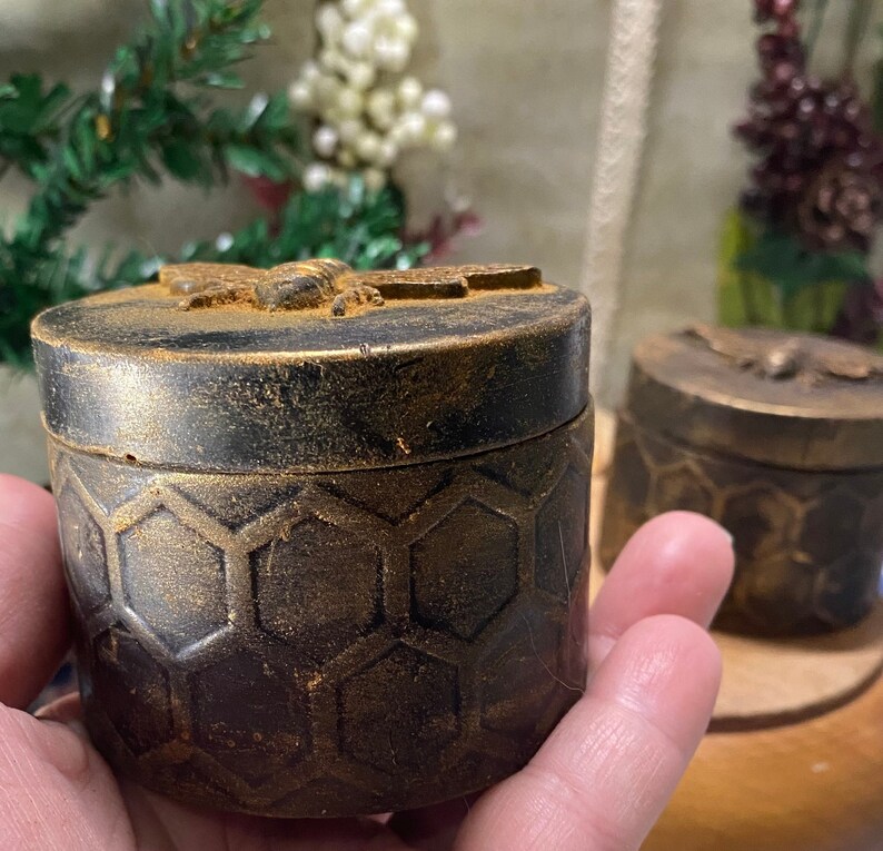 Magical Beehive Box, Blackened Beeswax Dusted W/ Cinnamon, Offering Box ...
