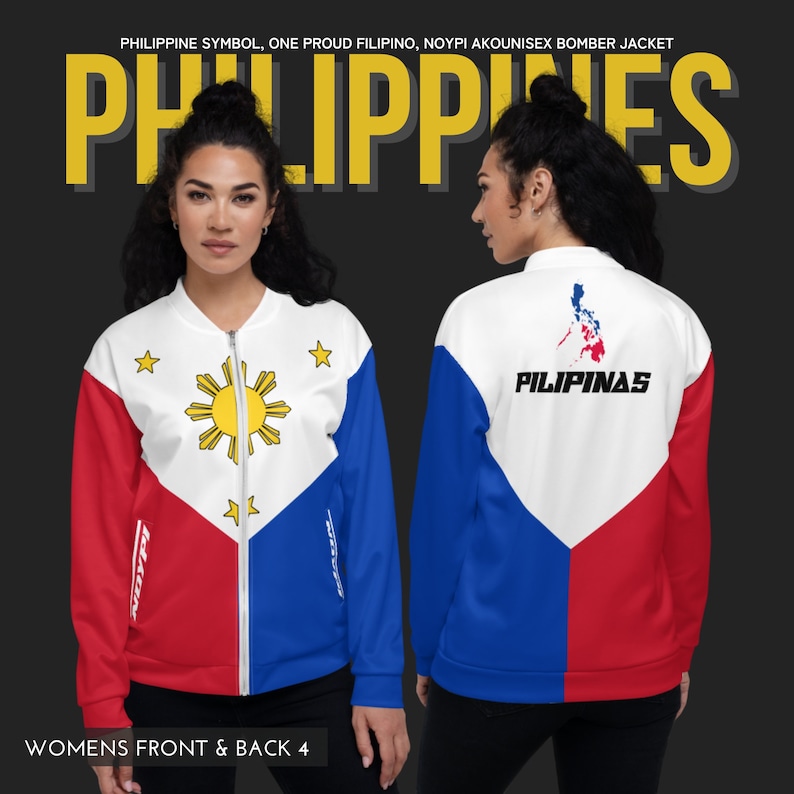 Philippine Symbol, One Proud Filipino, Noypi Akounisex Bomber Jacket - Etsy