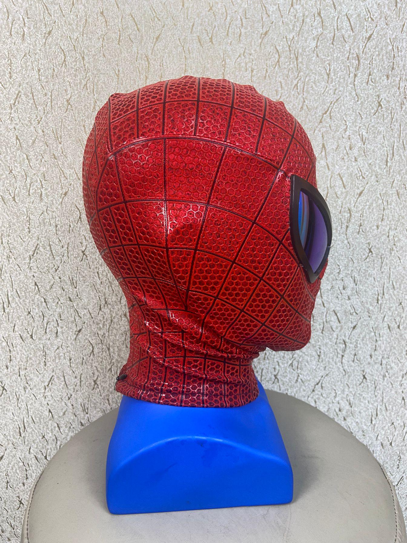 Superhero Spider Mask | Red Printed Lycra Mask for Adults & Kids - Etsy
