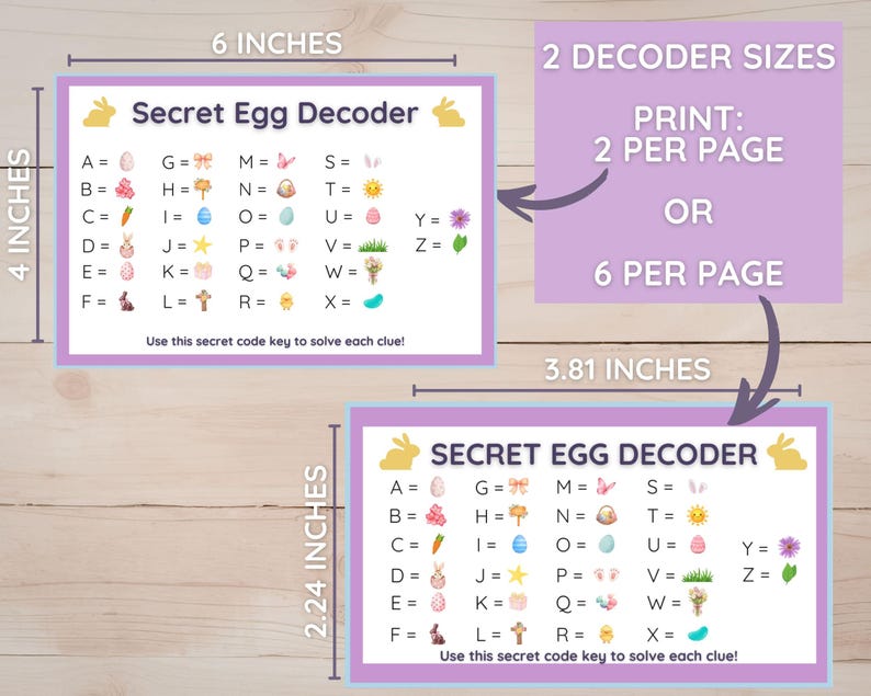 Easter Decoder Game | Crack the Code Easter Hunt | Secret Message Clue ...