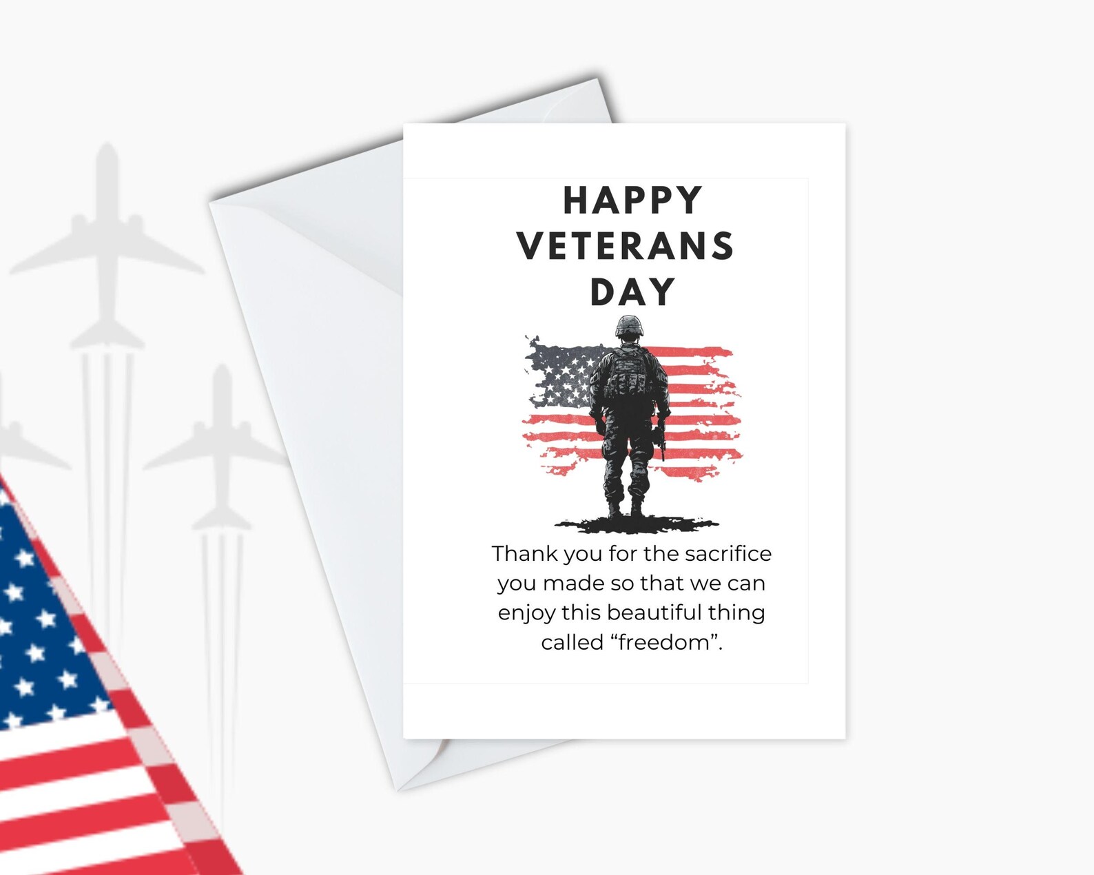 Printable Veterans Day Greeting Card - Instant Download/express ...