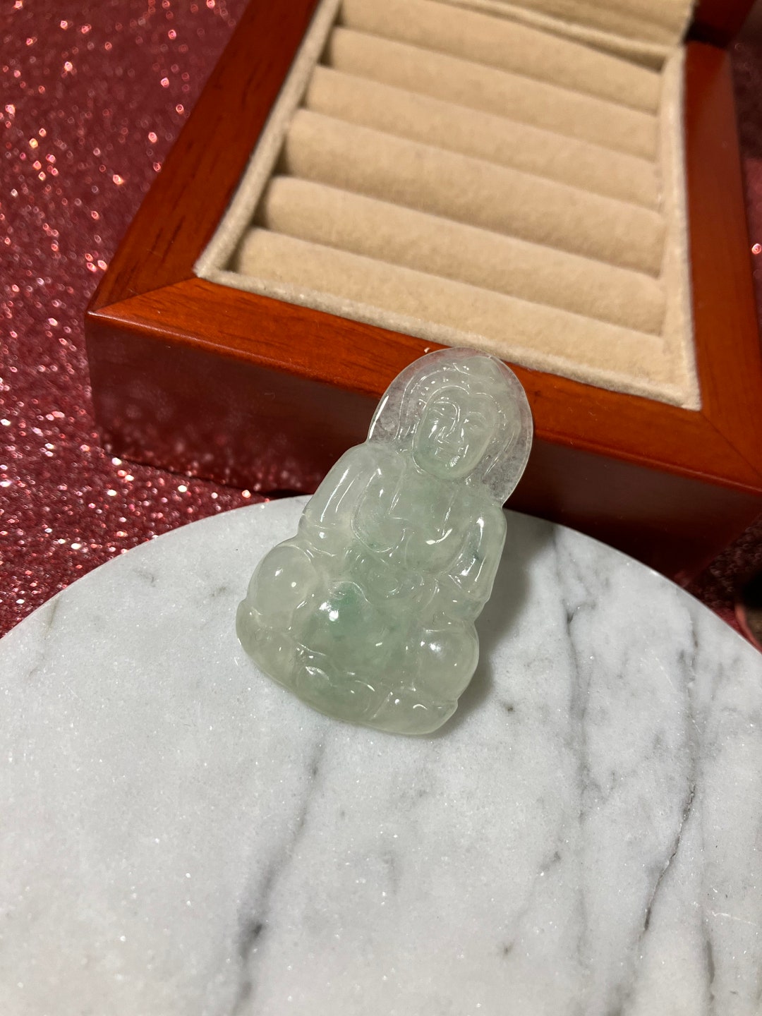 Genuine Jade Guan Yin Pendant China Traditional Female - Etsy