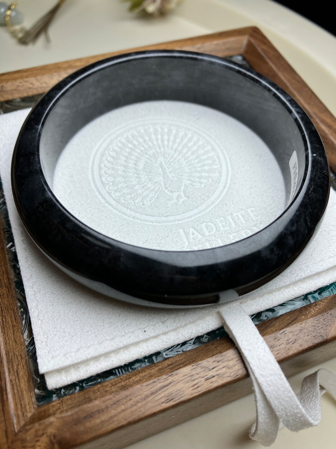 Beautiful Highest Quality Black Jadeite Jade Bangle 60mm Natural Jade ...