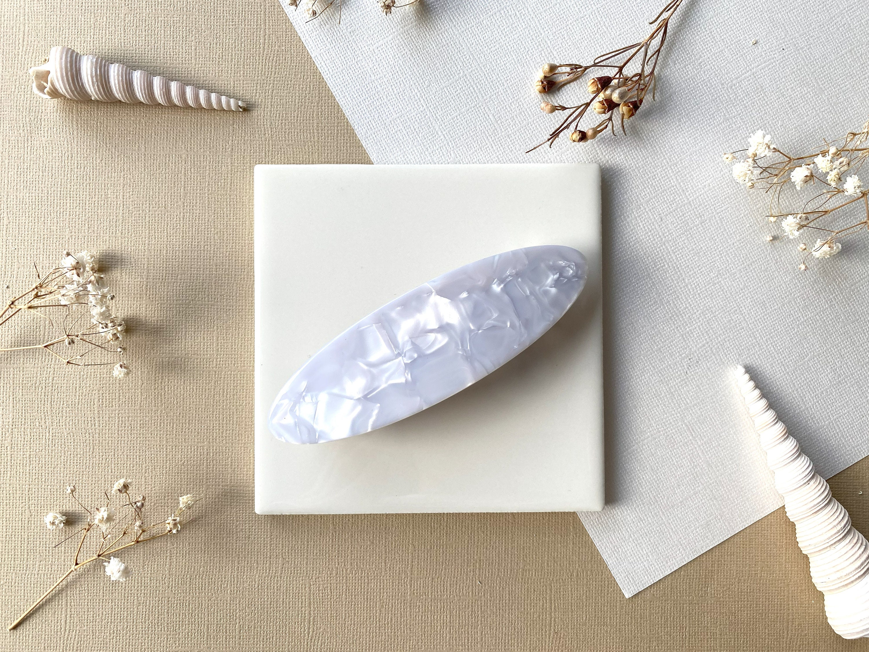 Round Custom Hair Clips Personalized Gifts, Elegant, Minimalistic ...