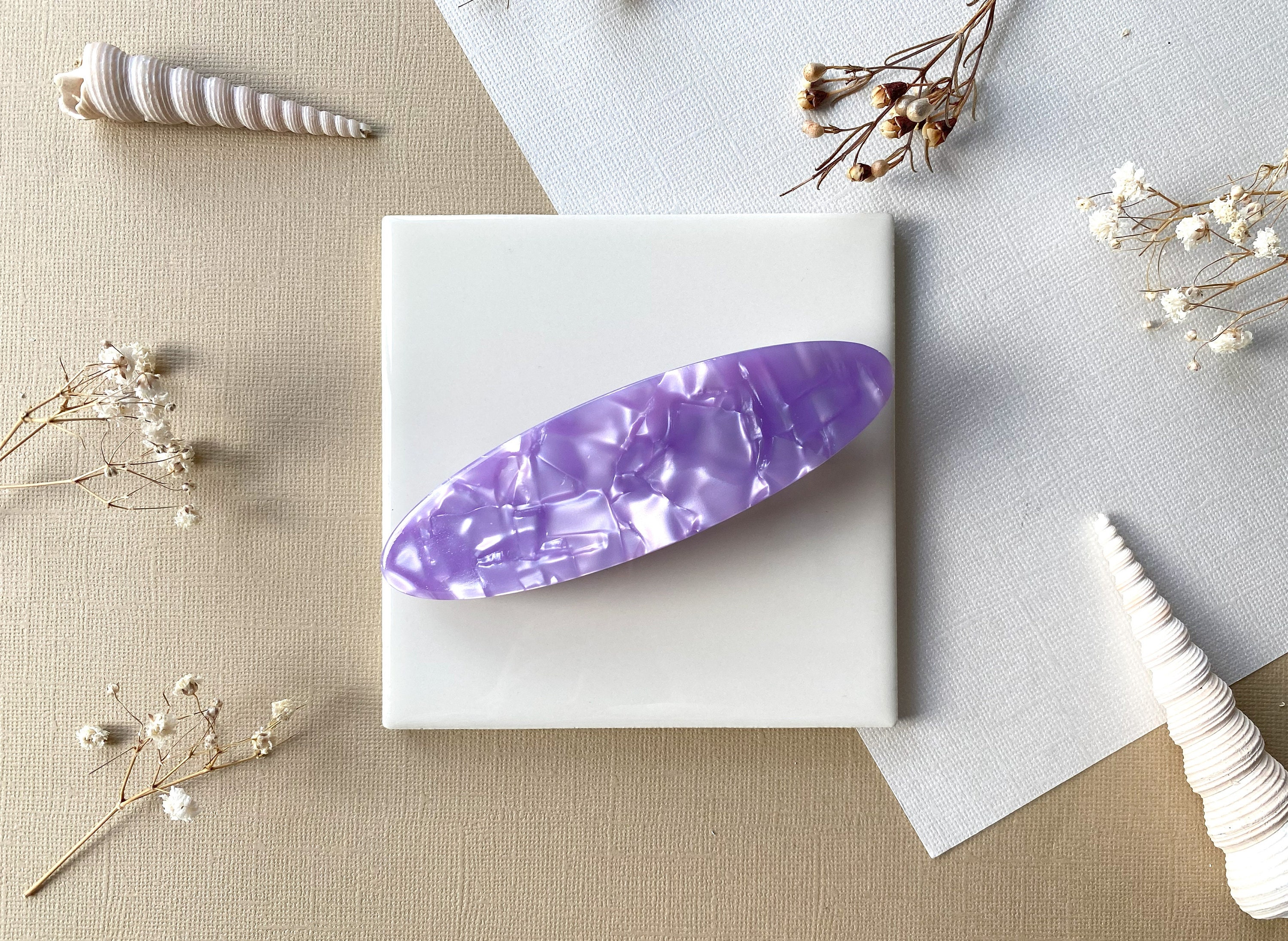 Round Custom Hair Clips Personalized Gifts, Elegant, Minimalistic ...