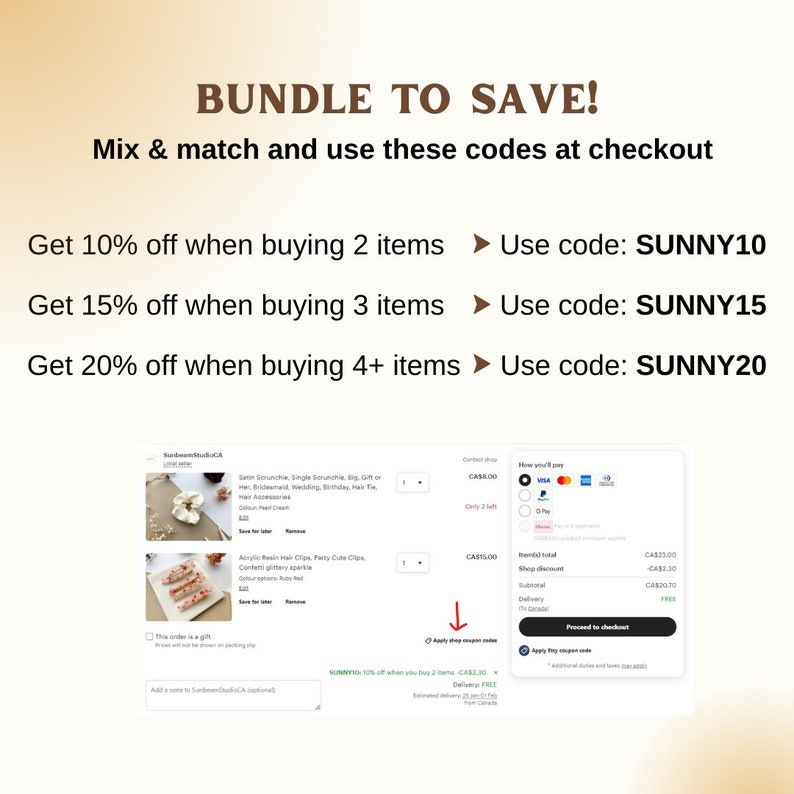 Round Custom Hair Clips Personalized Gifts, Elegant, Minimalistic ...