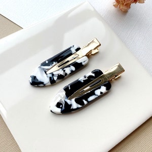 Original Creaseless Clips | Marble Hair Clips, Make up Clips, No Crease ...