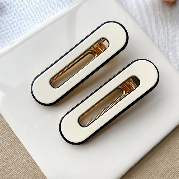 Round Hair Clip - Etsy