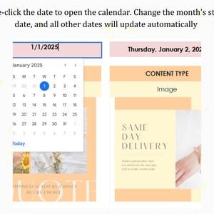 Social Media Content Calendar, Monthly Tracker, Followers Goals ...
