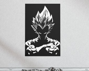 Vegeta Metal Poster - Etsy