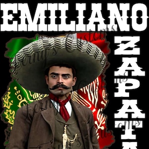 Emiliano Zapata PNG, Emiliano Zapata Design, Tri-color Zapata Design ...