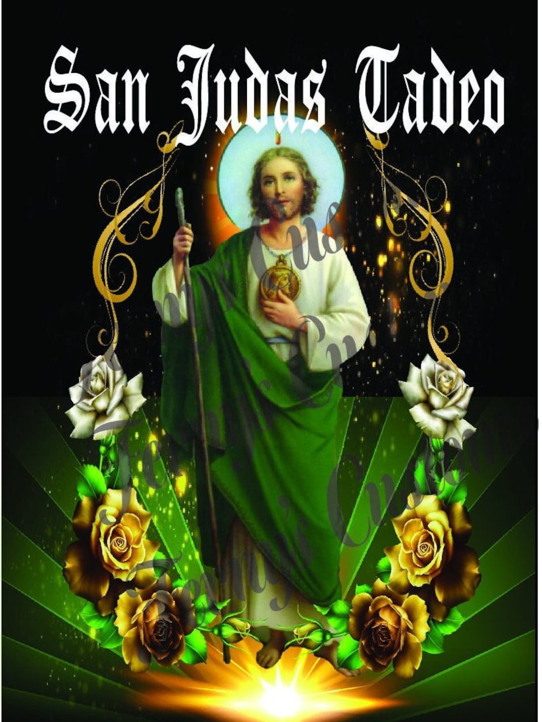 San Judas Tadeo, Saint Jude Thaddaeus, E Santo Patron JPEG Instant ...