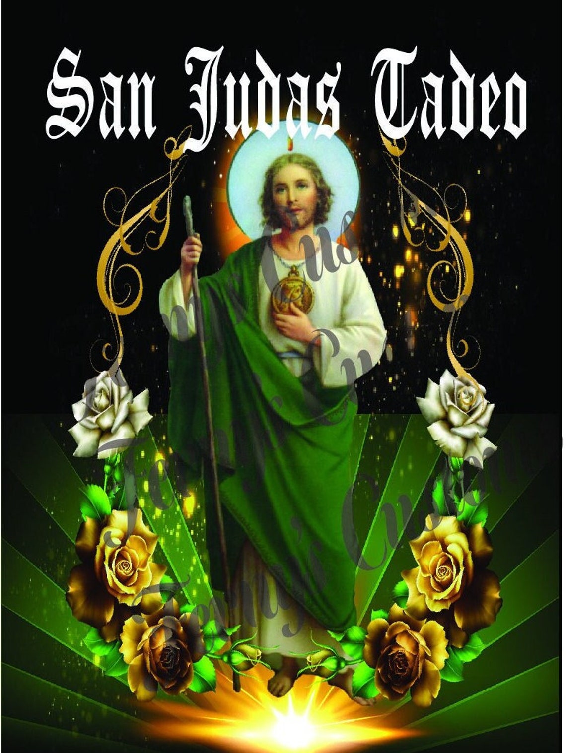 San Judas Tadeo, Saint Jude Thaddaeus, E Santo Patron JPEG Instant ...