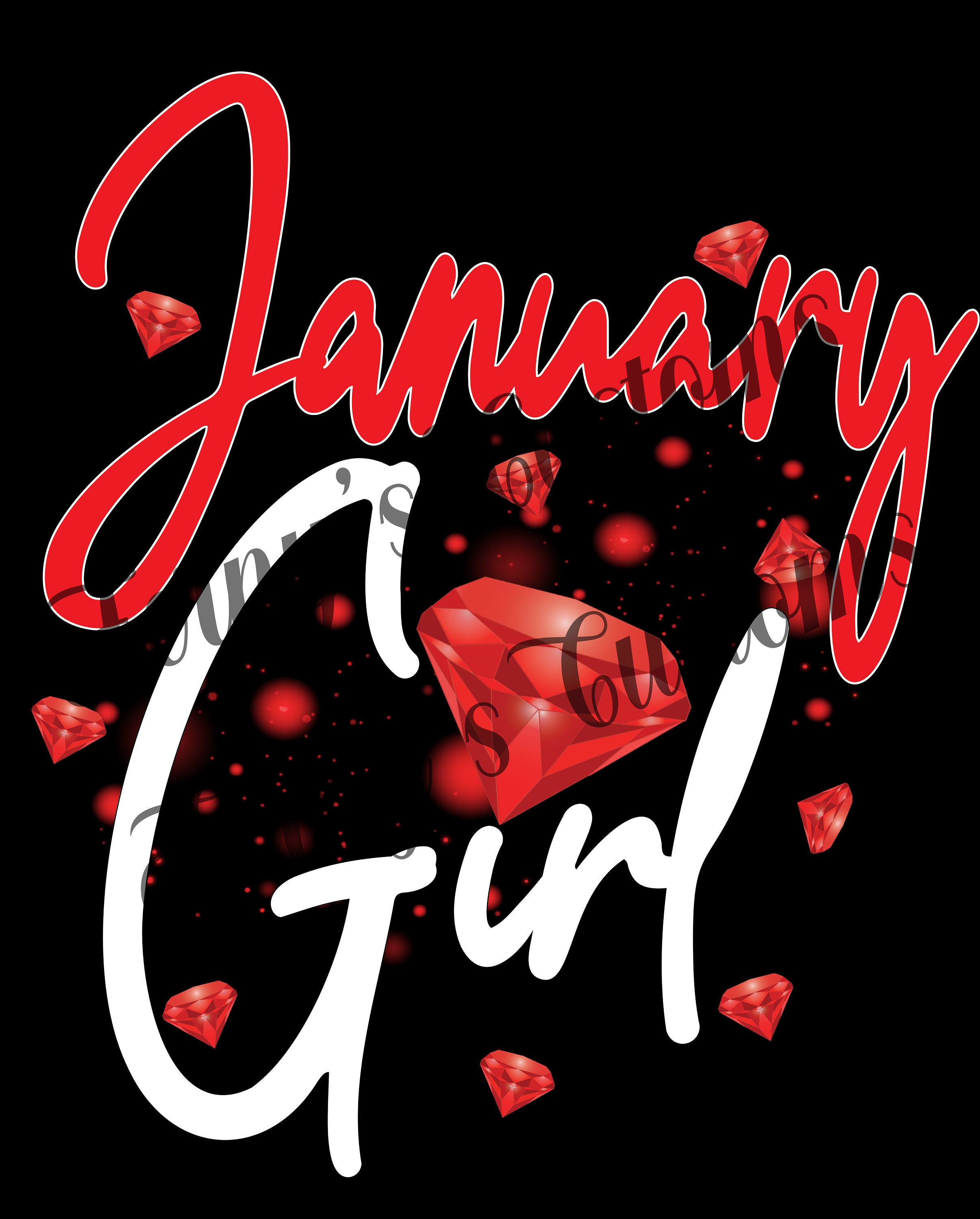 January Birthday Girl, January is My Birthday PNG, January Girl PNG ...