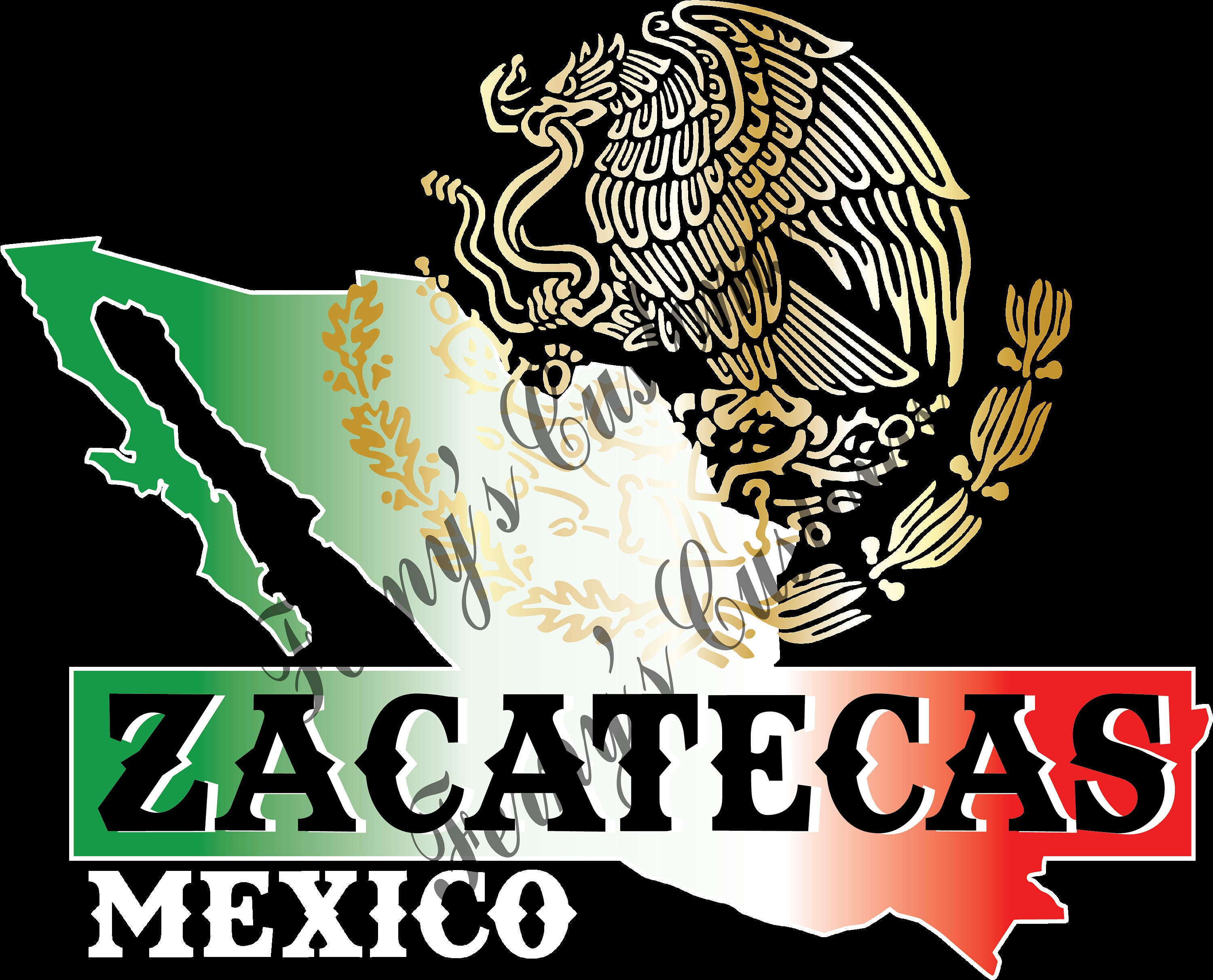 Zacatecas Mexico State Map Tricolor PNG, Mexico State PNG, PNG File ...