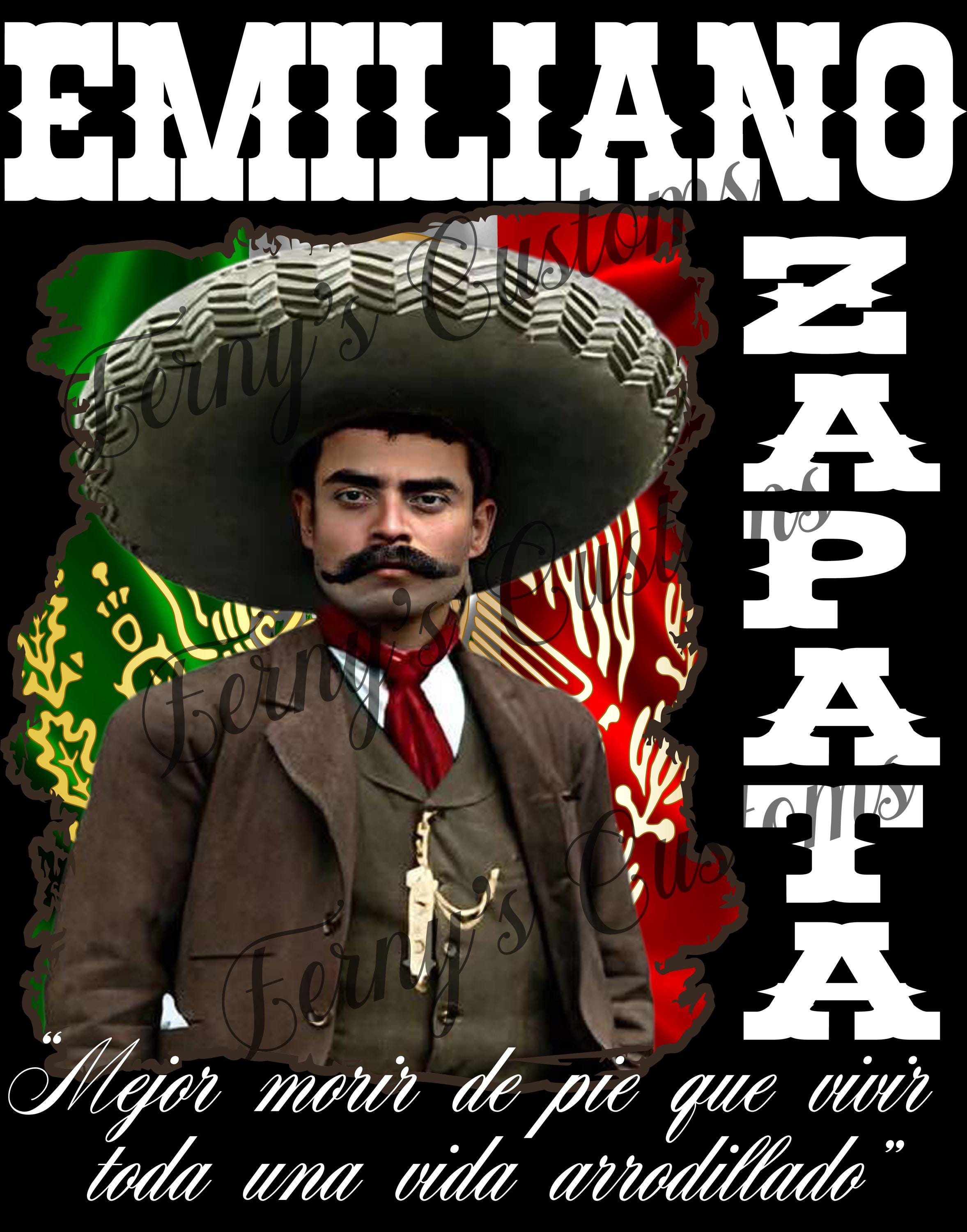 Emiliano Zapata PNG, Emiliano Zapata Design, Tri-color Zapata Design ...