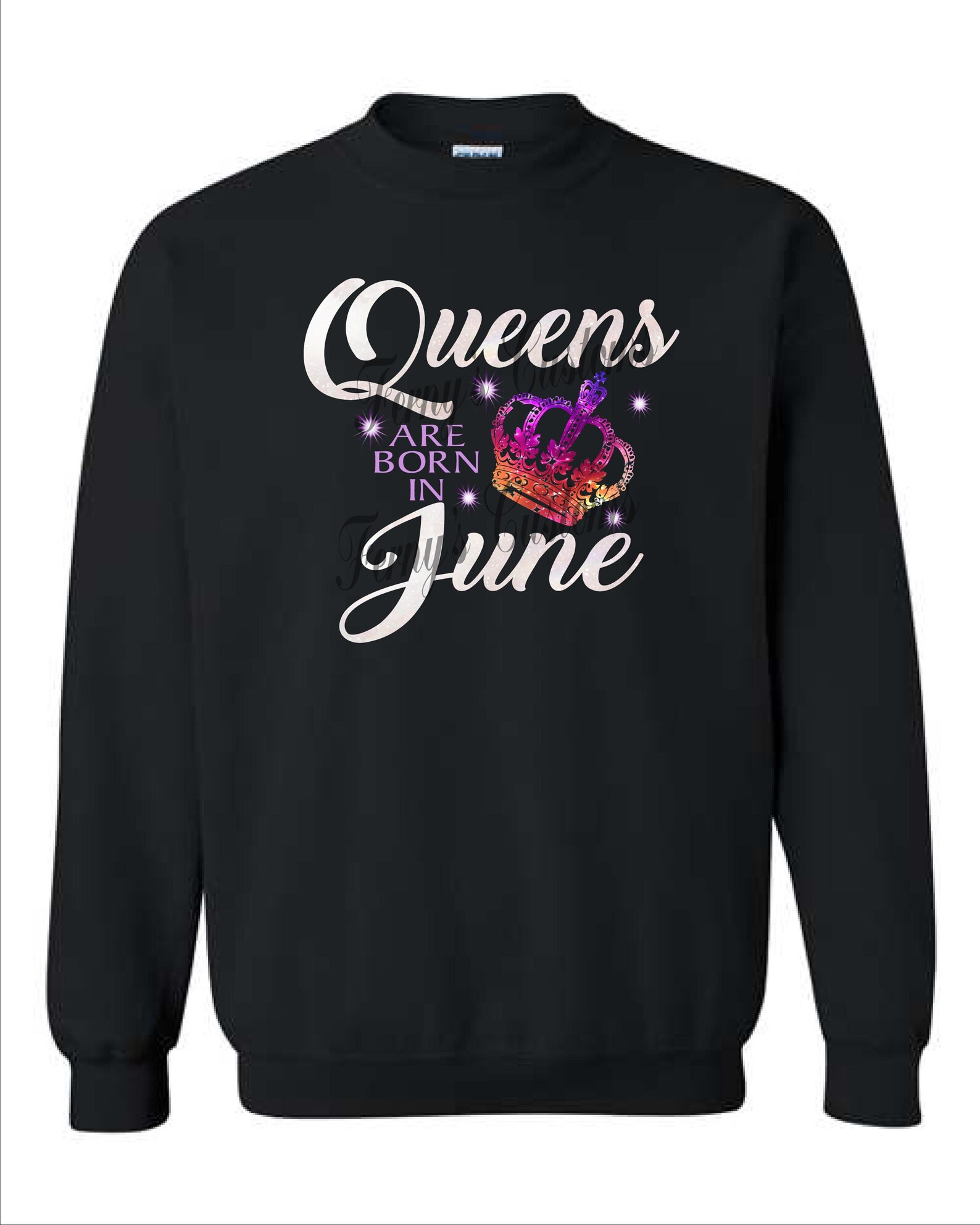 Queens Are Born in June PNG File, June Birthday Girl PNG, Sparkle ...