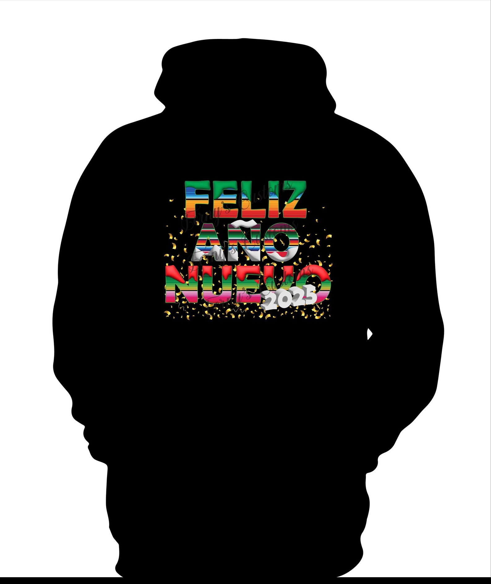 Feliz Ano Nuevo PNG File, Happy New Year 2025 PNG, Sarape New Year ...