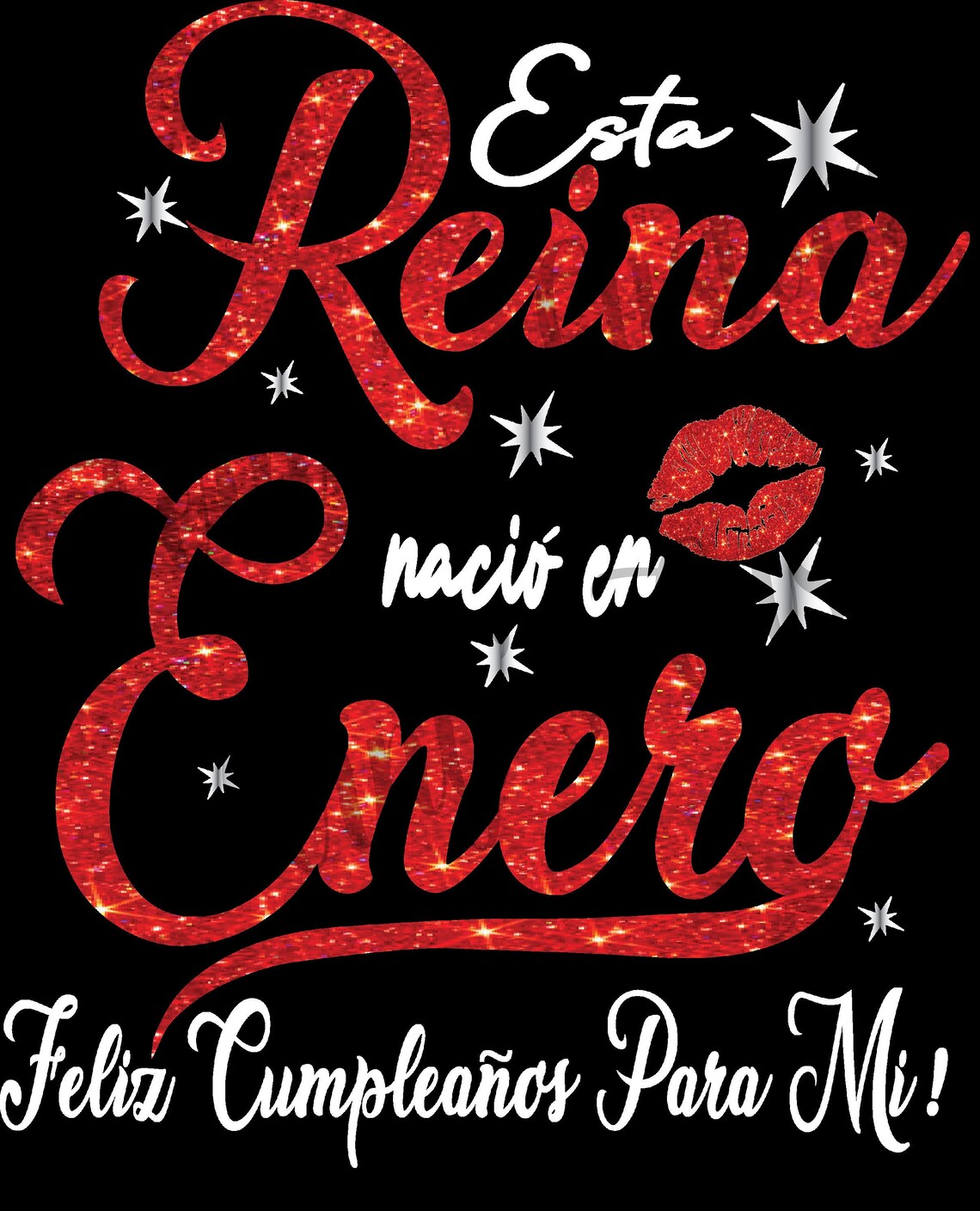 Esta Reina Nacio En Enero, Cumpleanos Enero PNG, Spanish Birthday Queen ...