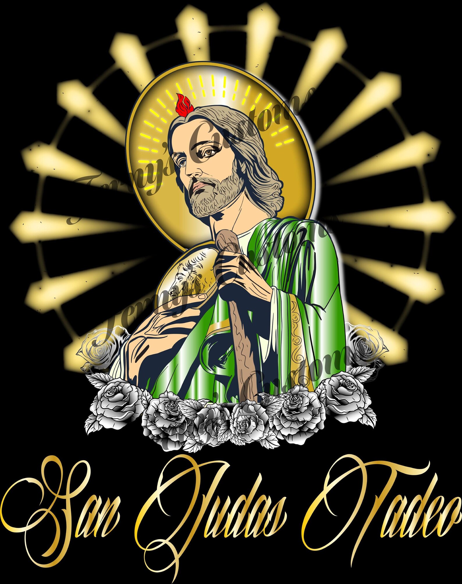 San Judas Tadeo, Saint Jude Thaddaeus, El Santo Patron PNG Instant ...