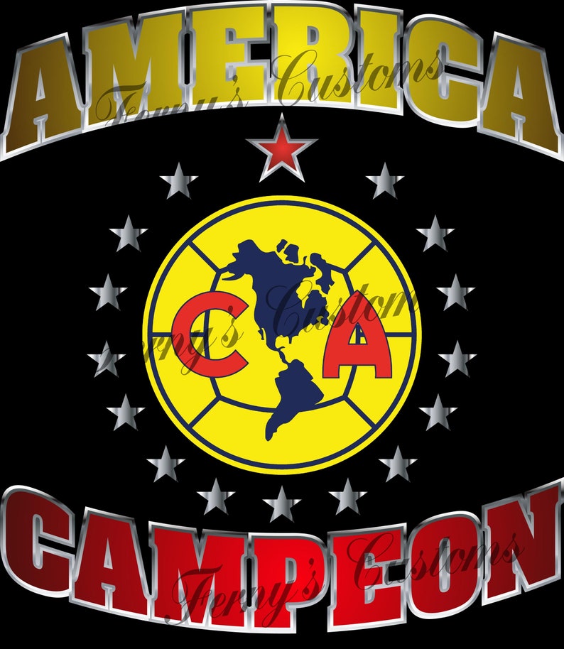 America PNG File, Club America Design, America Campeon PNG File, Chrome ...
