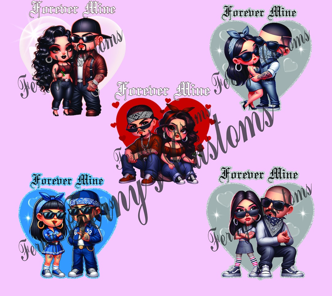5 Forever Mine Valentine Cholo Chola Png, Spanish Couple Valentine Png ...