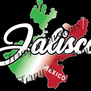 Jalisco Mexico State Map Tricolor PNG, Mexico State PNG, PNG File ...