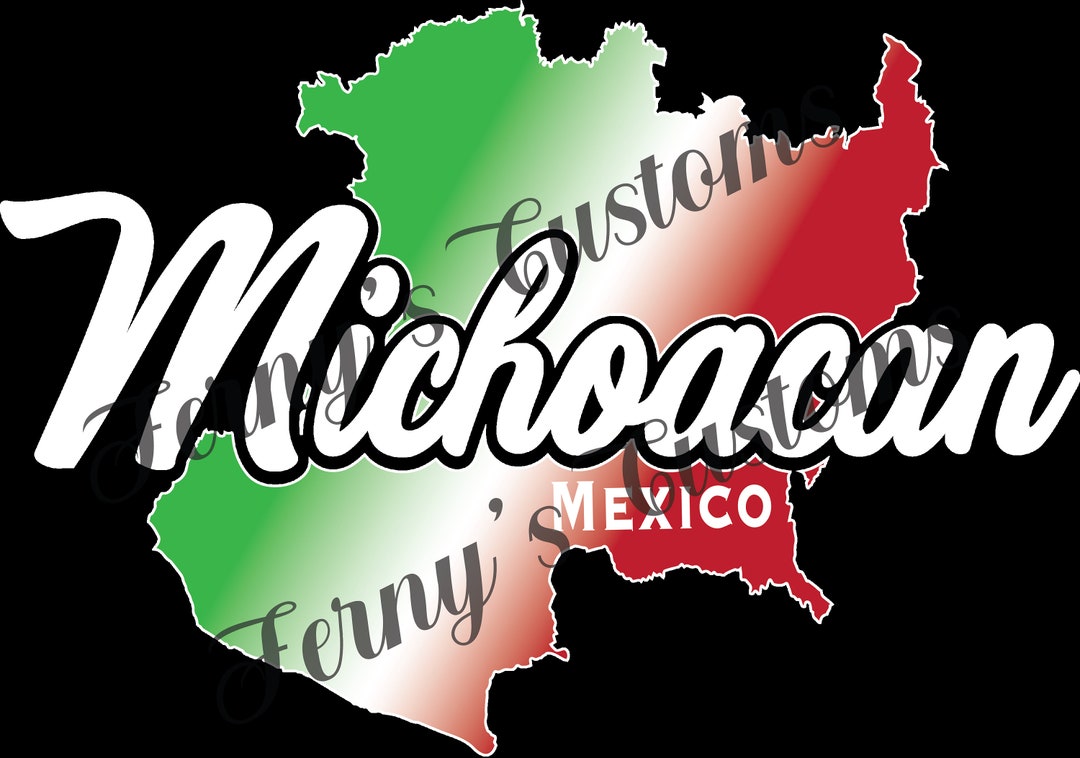 Michoacan Mexico State Map Tricolor PNG, Mexico State PNG, PNG File ...