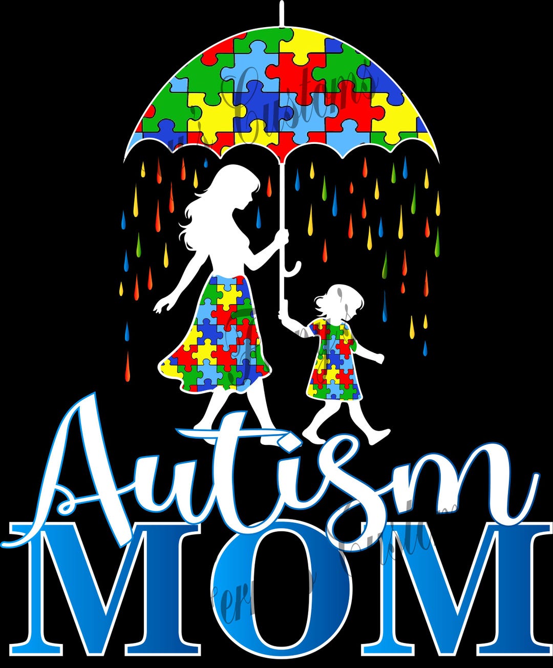Proud Autism Mom Png File, Autism Awareness Design PNG File, Autism PNG ...