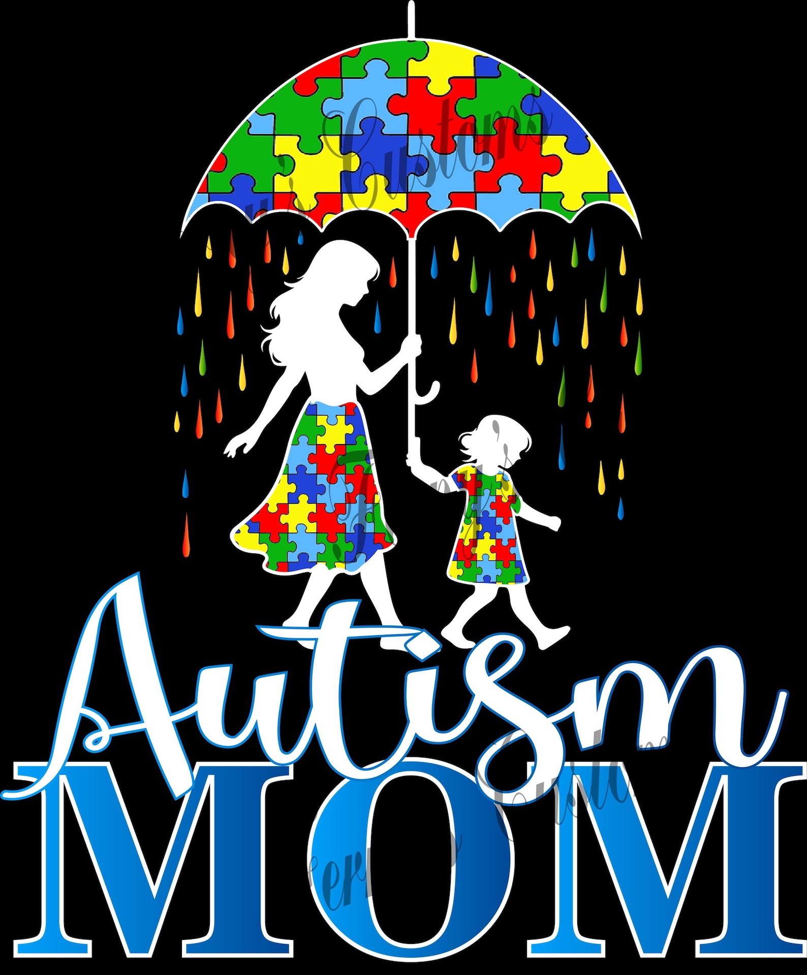 Proud Autism Mom Png File, Autism Awareness Design PNG File, Autism PNG ...