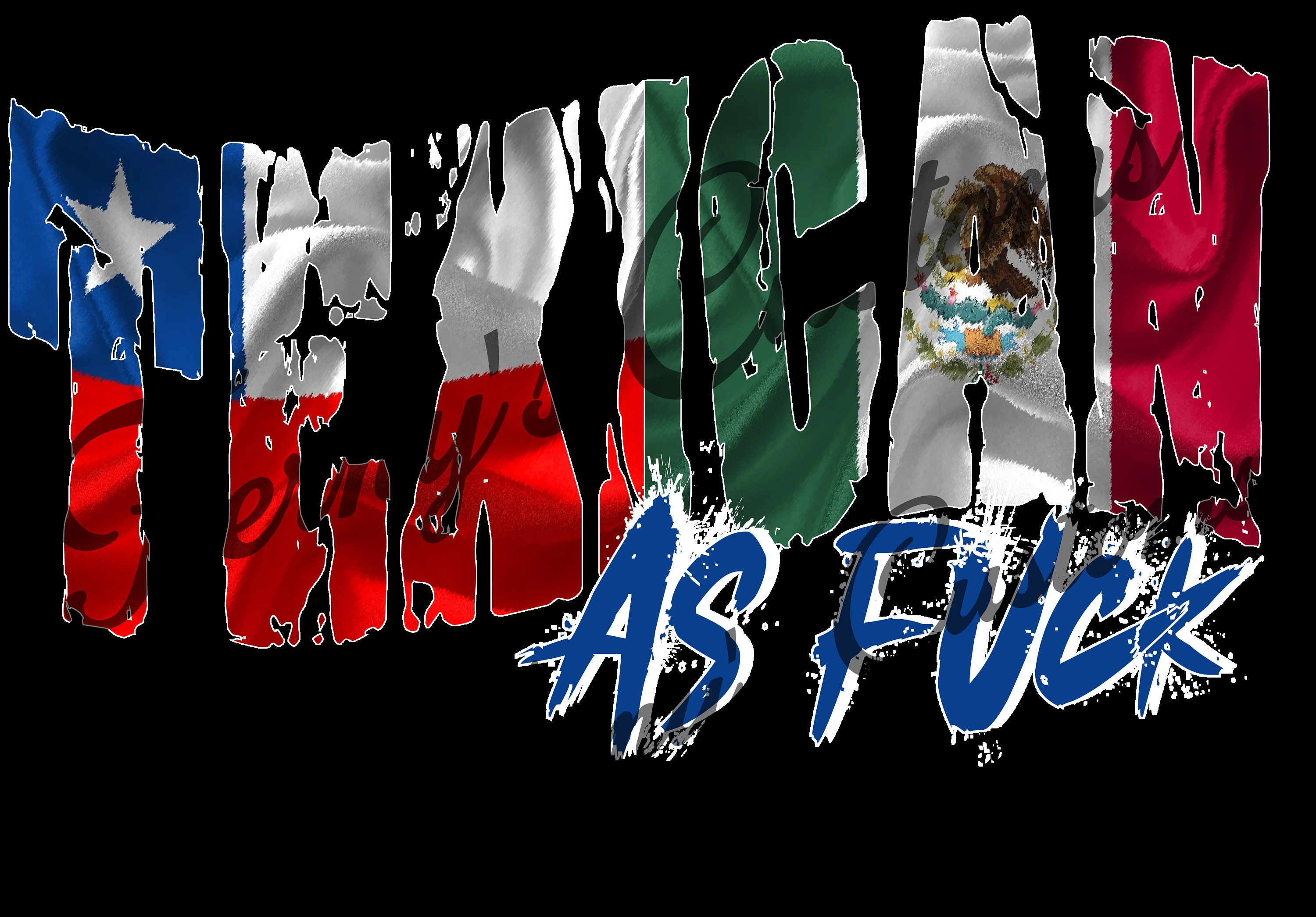 Texican, Texican Logo, Mexico and Texas, PNG File Texican Design PNG, T ...