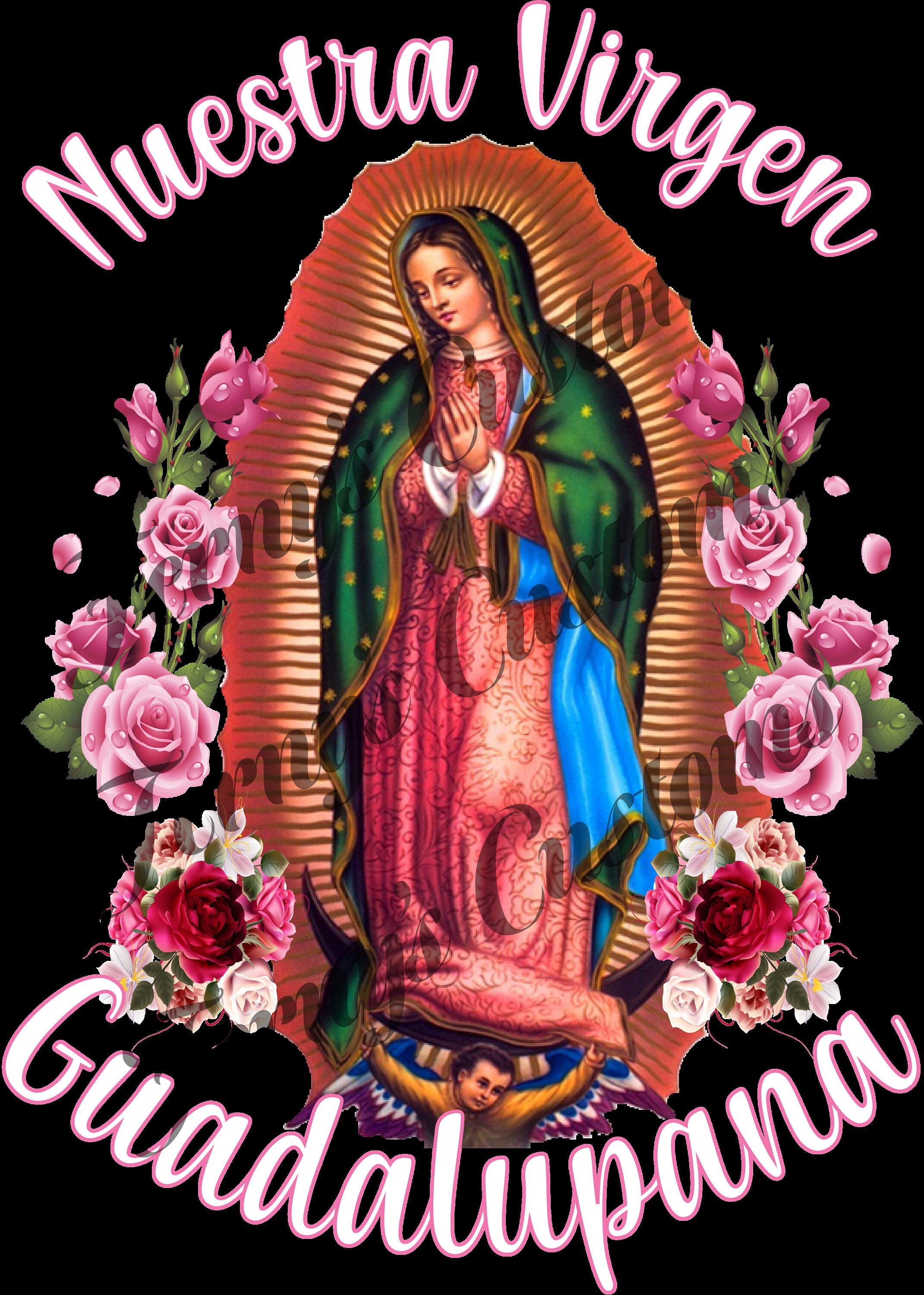 Virgen De Guadalupe, Lady of Guadalupe, PNG Instant Download, T-shirt ...
