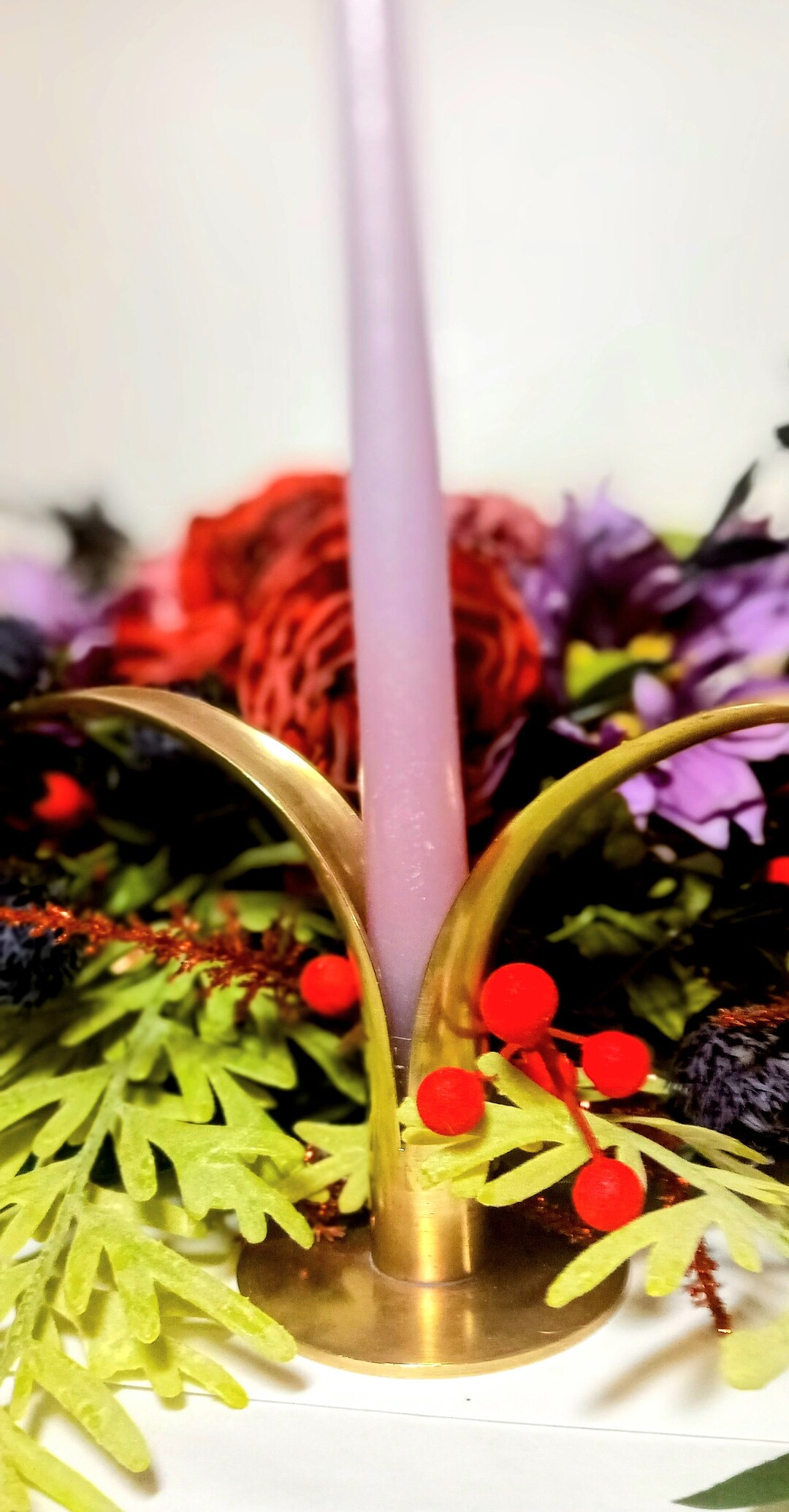 Vintage Lilly Brass Candlestick by Ivar Alenus Bjork Usystad Metal - Etsy