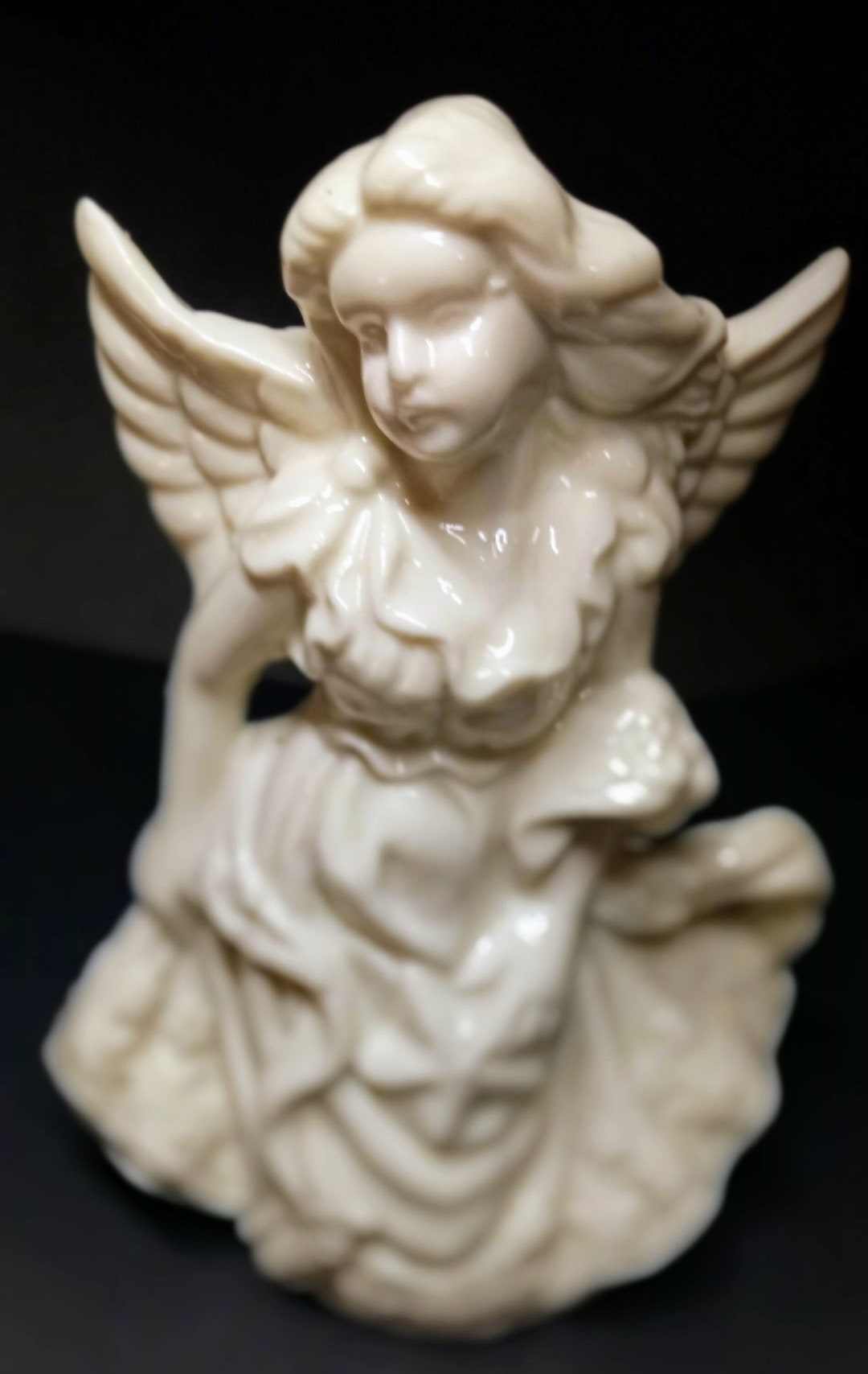 VTG Jade Porcelain Angel . Decorative Angel Holding a Starfish. - Etsy