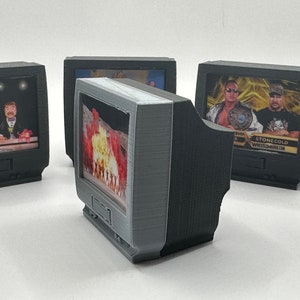 Mini CRT TV - 3 Models, 5 Color Options- Personalize With the Image of ...
