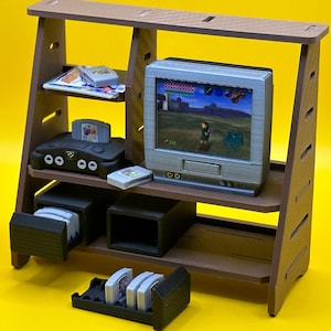 Min64 - Mini Game Console - Add Games and Cart Storage! - Etsy