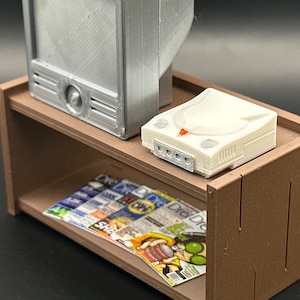 Mini TV, Bookshelf, & Video Game Console - Etsy