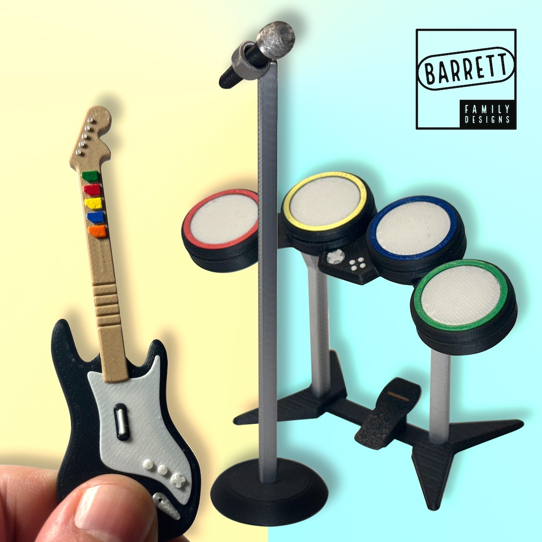 Rock Band Replica Miniature Set - Etsy