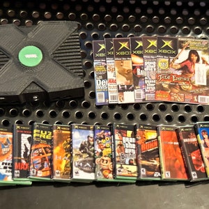 Xbase OG Mini Collection - Includes Console, TV, Bookshelf, Magazines, and Games (your Choice of ...
