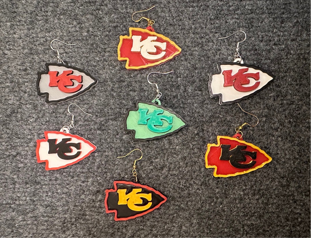 Kansas City Arrowhead Earrings (3 Colors) - Etsy