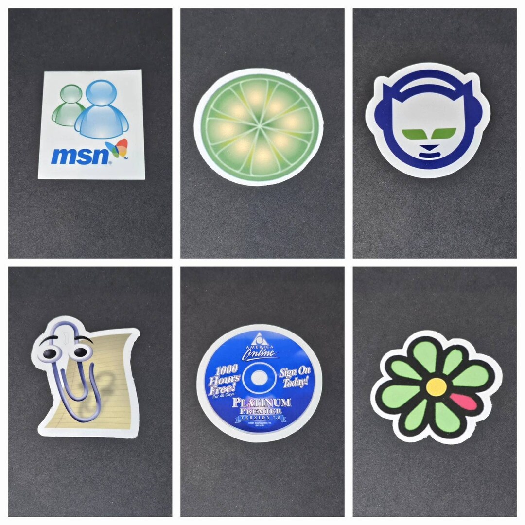 Stickers Nostalgia Millennials Xennials 90s Waterproof Canadian Decals ...