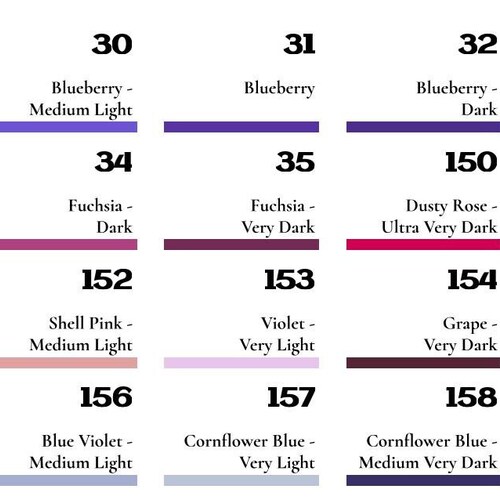 DMC Color Labels Large PDF - Etsy