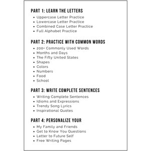 90+ Page Comprehensive & Fun Handwriting Workbook Printable | Writing ...