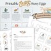 Easter Story Eggs Printable Activity for Kids, Christian Easter Cards ...
